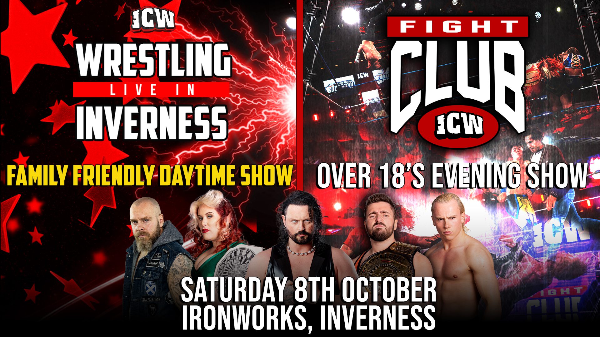 ICW Comes To Inverness This October! - Insane Championship Wrestling