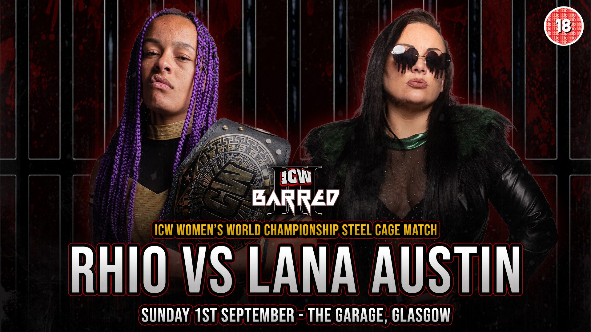 Rhio vs Lana Austin II at Barred! - Insane Championship Wrestling
